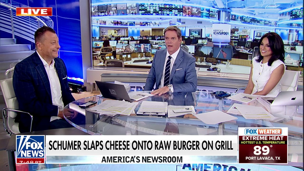 Jimmy Reacts To Schumer’s Burger Fail On ‘America’s Newsroom’ | Fox ...